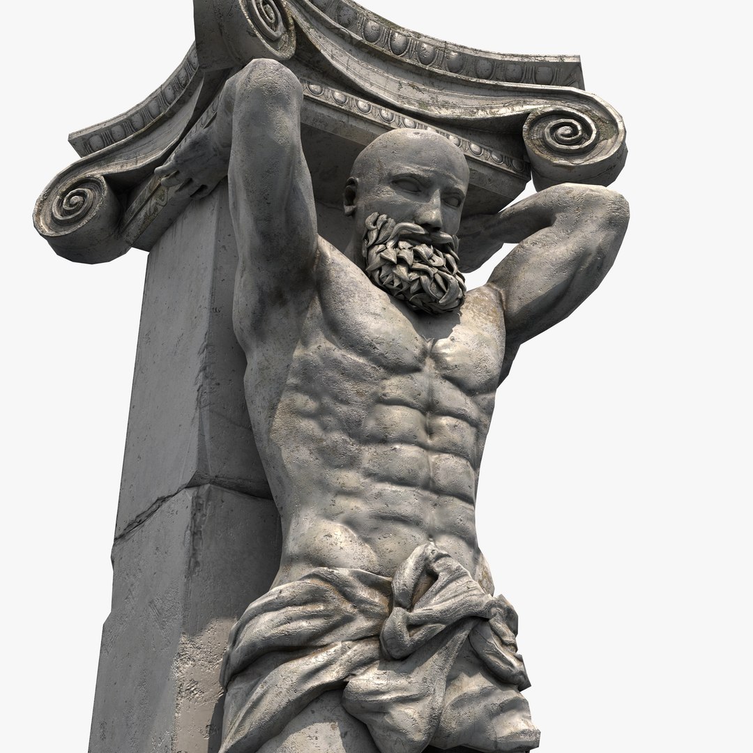 3D Model Column Statue - TurboSquid 1639997