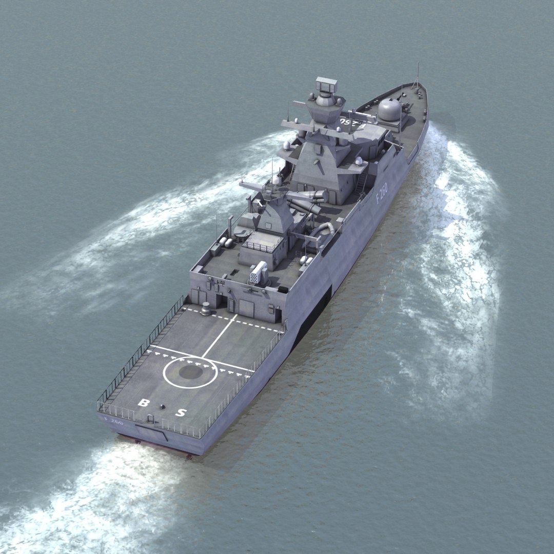 F260 Braunschweig Corvette Naval Max