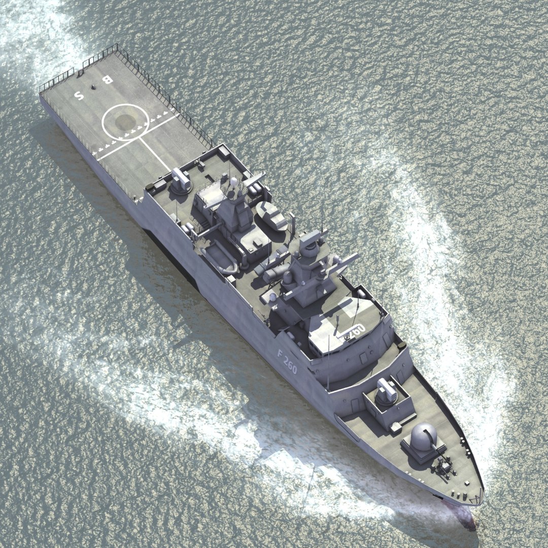 F260 Braunschweig Corvette Naval Max