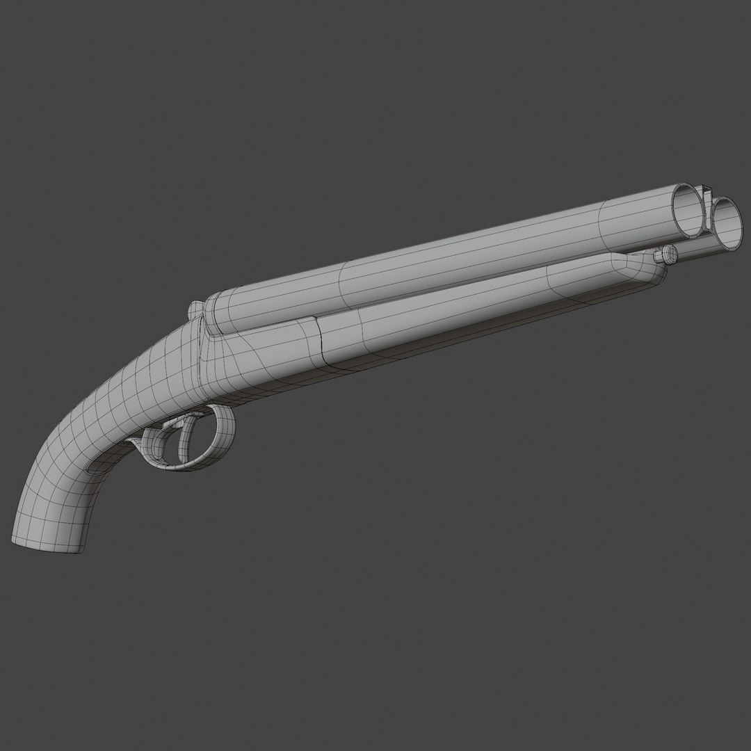 Sawed-off Shotgun 3D Model - TurboSquid 2058794