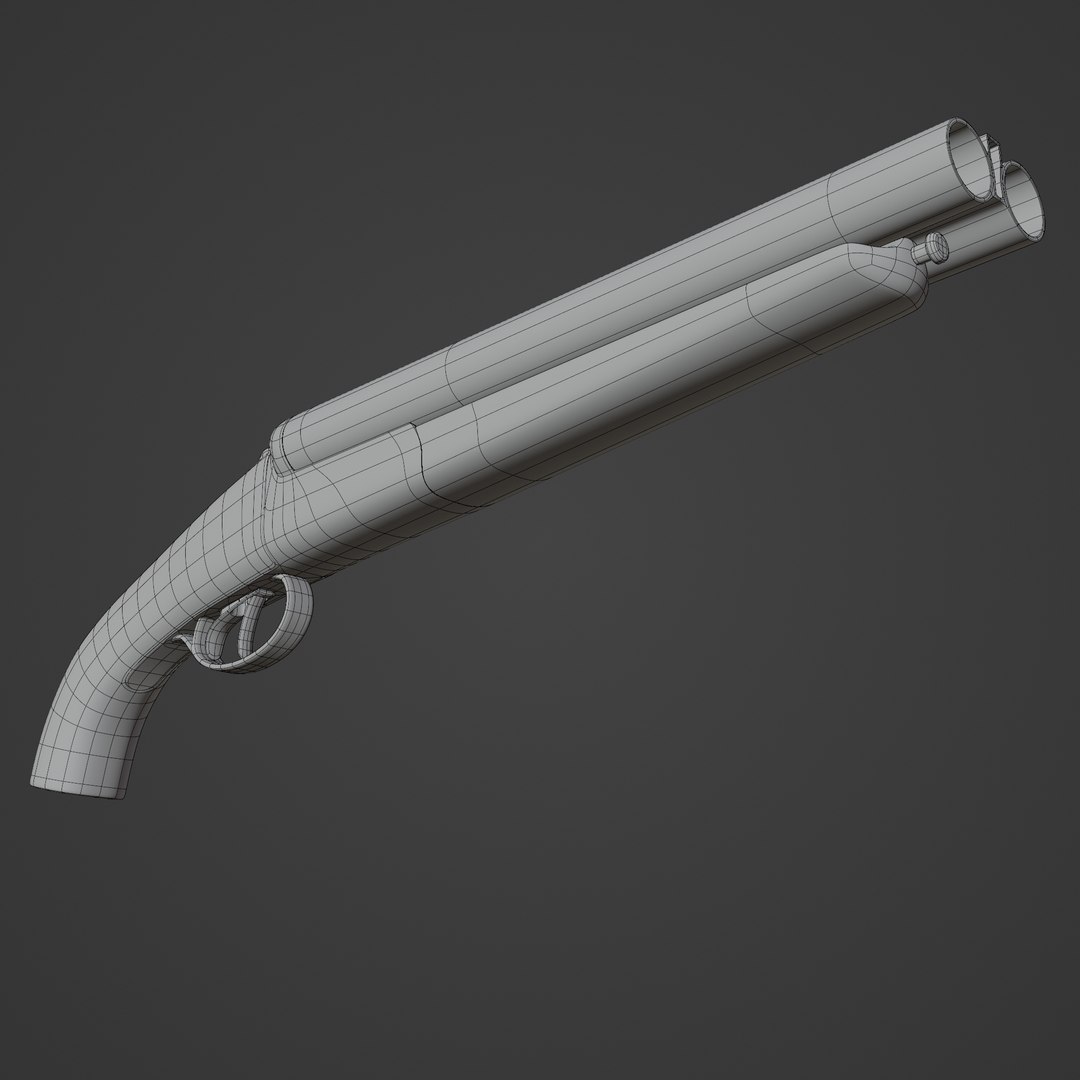 Sawed-off Shotgun 3D Model - TurboSquid 2058794