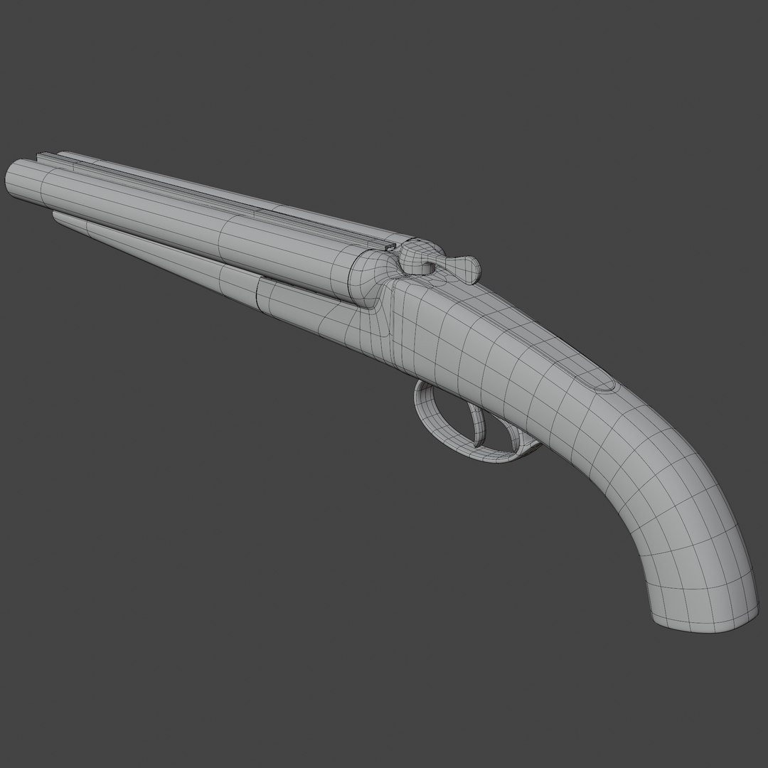 Sawed-off Shotgun 3D Model - TurboSquid 2058794