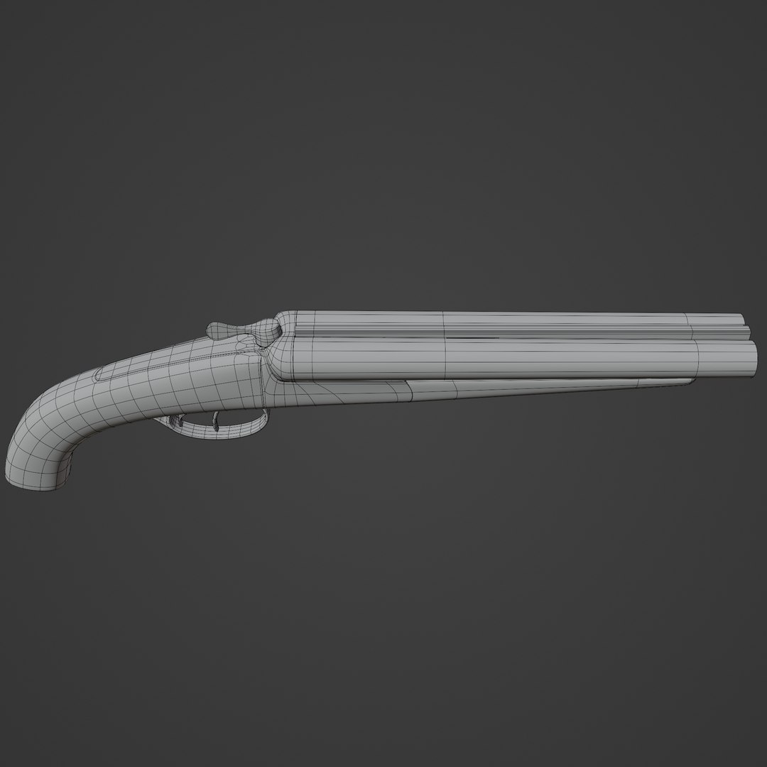Sawed-off Shotgun 3D Model - TurboSquid 2058794