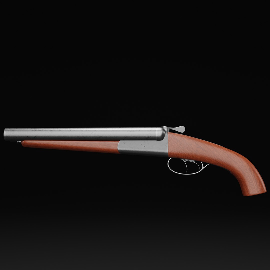 Sawed-off Shotgun 3D Model - TurboSquid 2058794