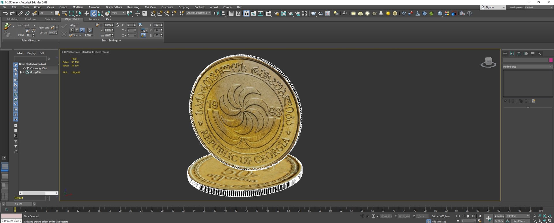 Georgian Coin 50 Tetri 3D Model - TurboSquid 2093659