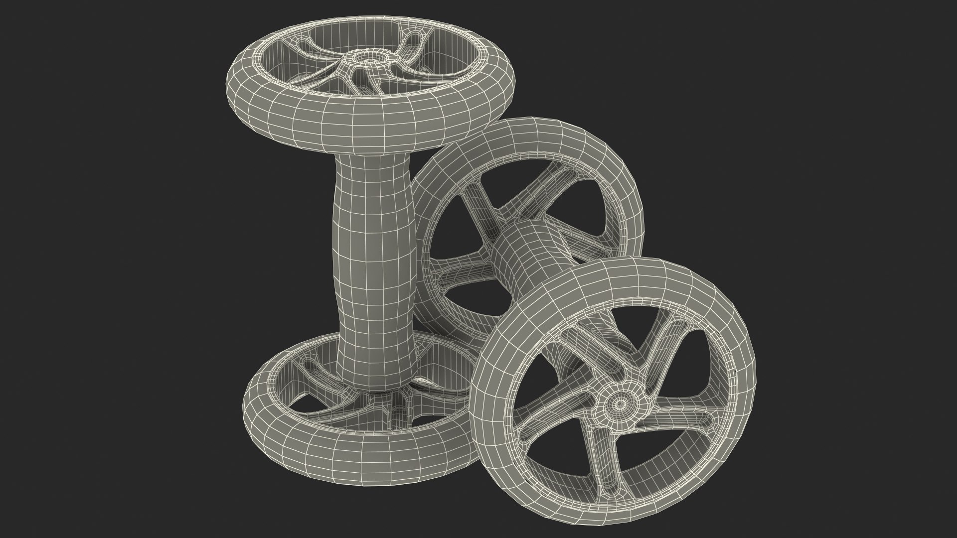 3D model Pair of Ab Wheel Rollers - TurboSquid 1778884