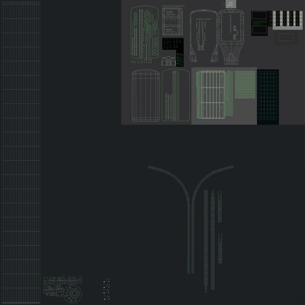 Street light 3D model - TurboSquid 1699679