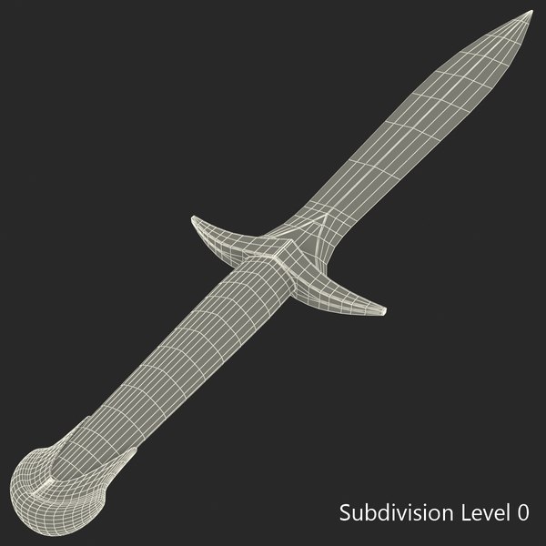 3d short sword model