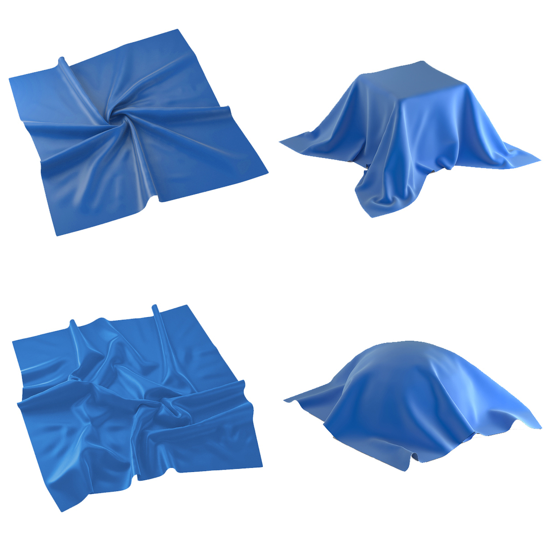 3D model fabric set - TurboSquid 1260592
