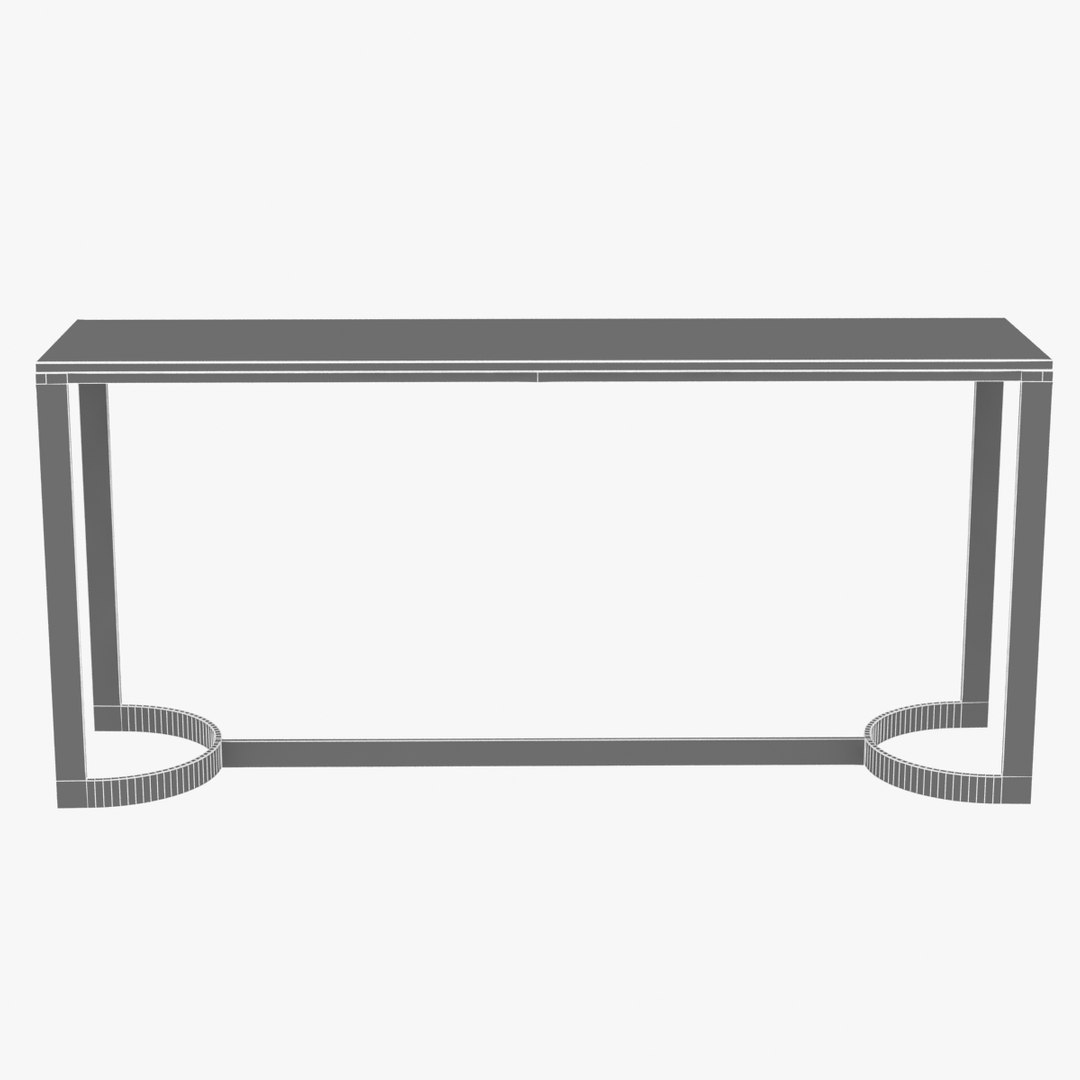 Console Bernhardt Blanchard Table 3d 3ds