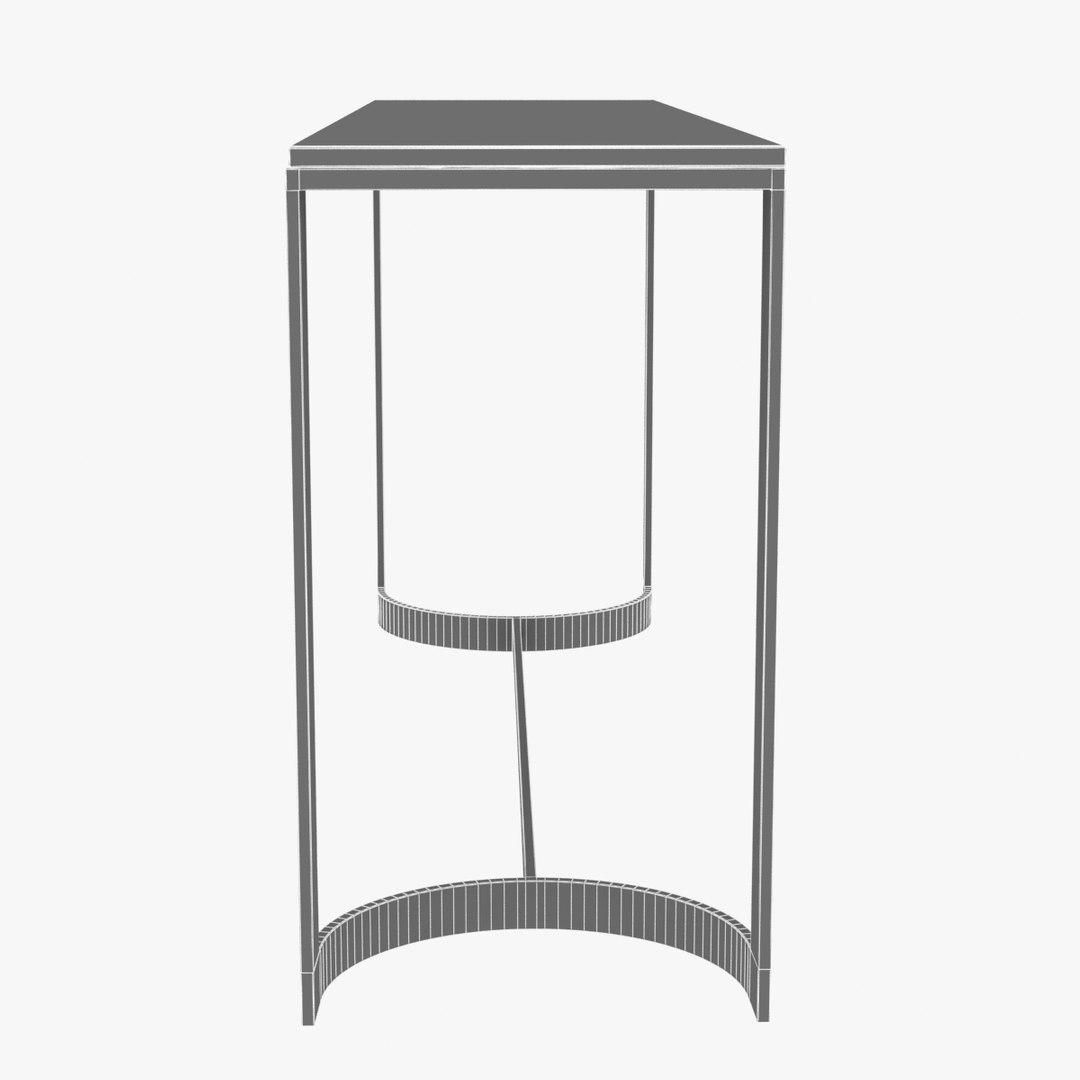 Console Bernhardt Blanchard Table 3d 3ds