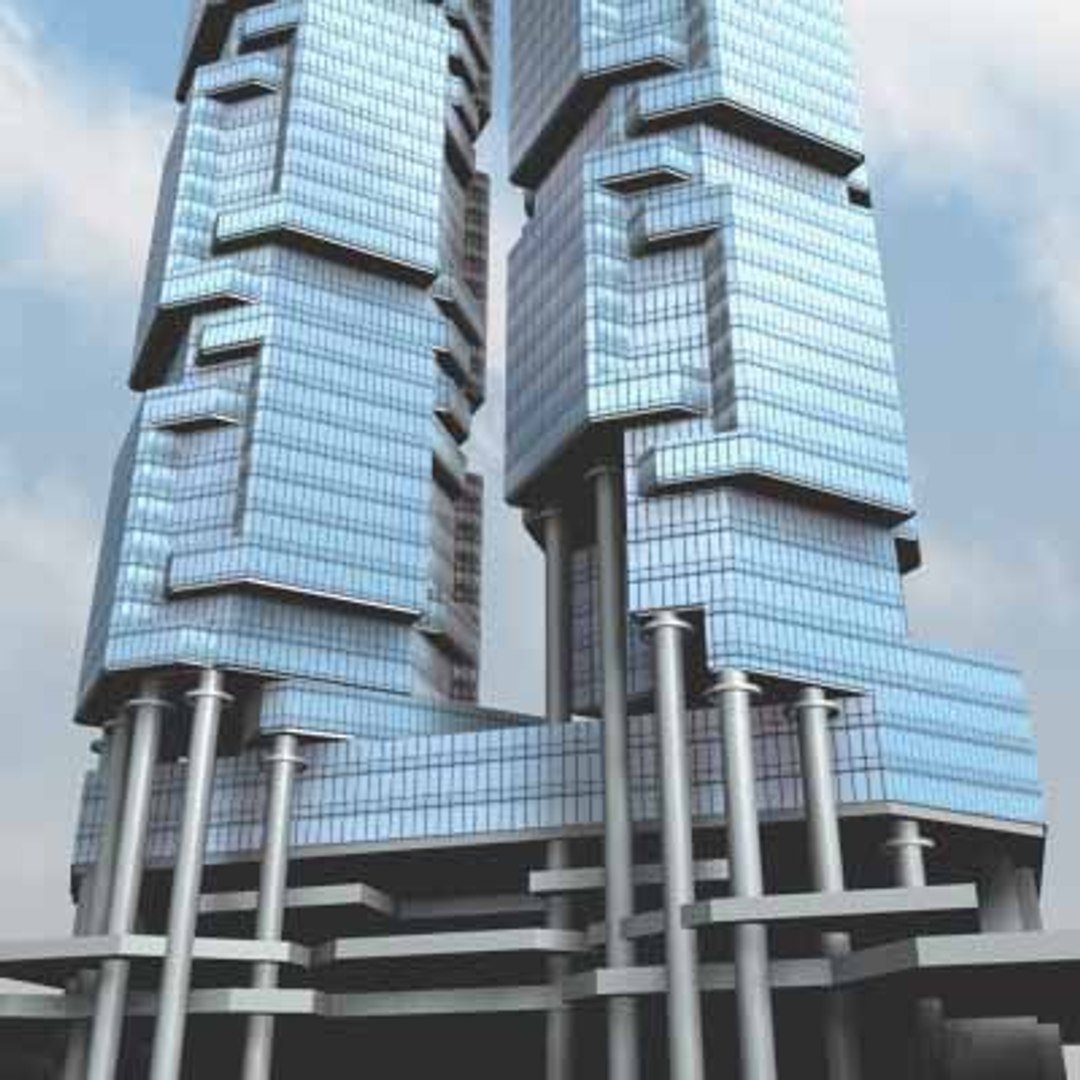 3d Lippo Centre Building Model