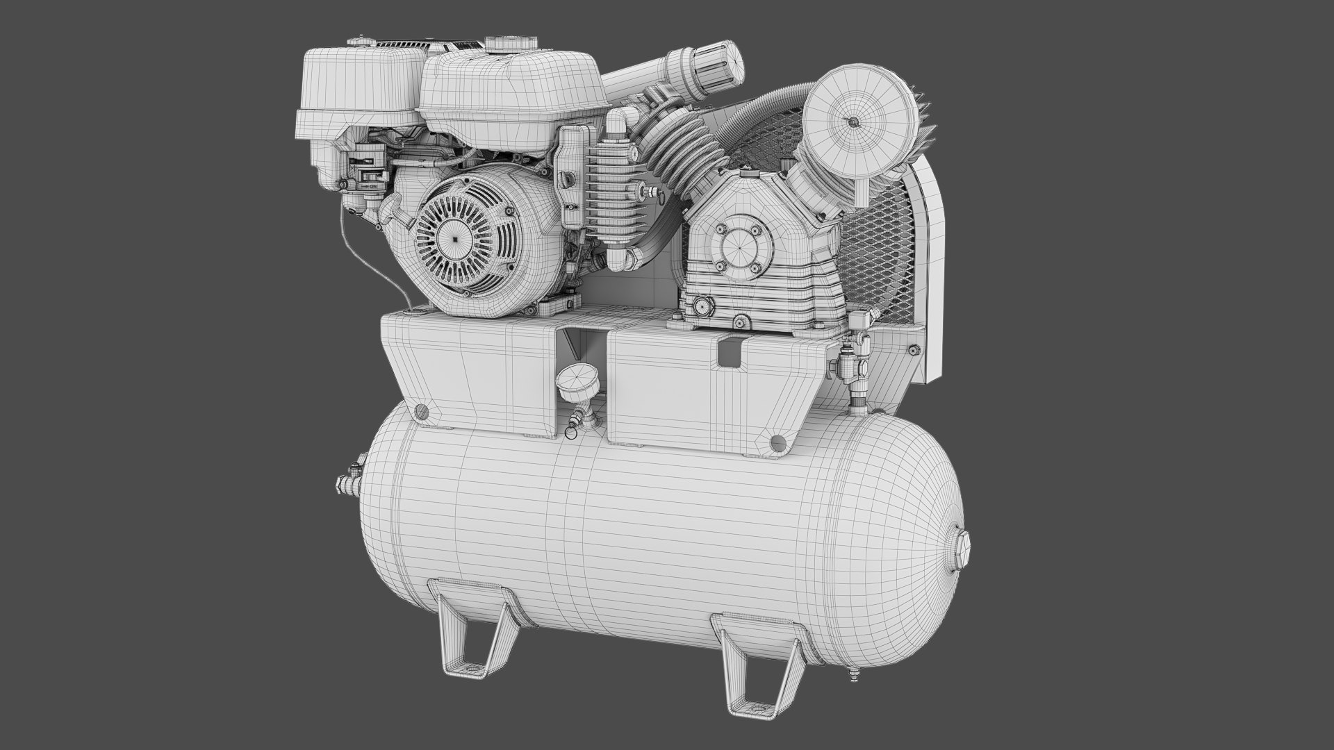 3D air compressor engine - TurboSquid 1337227