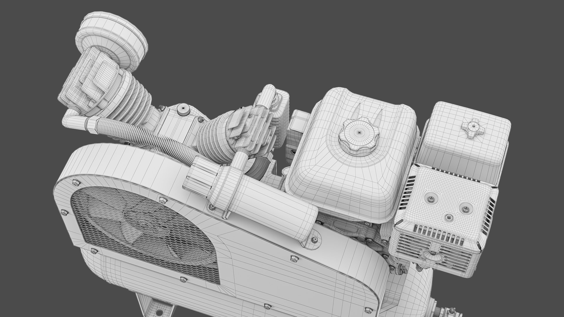 3D air compressor engine - TurboSquid 1337227