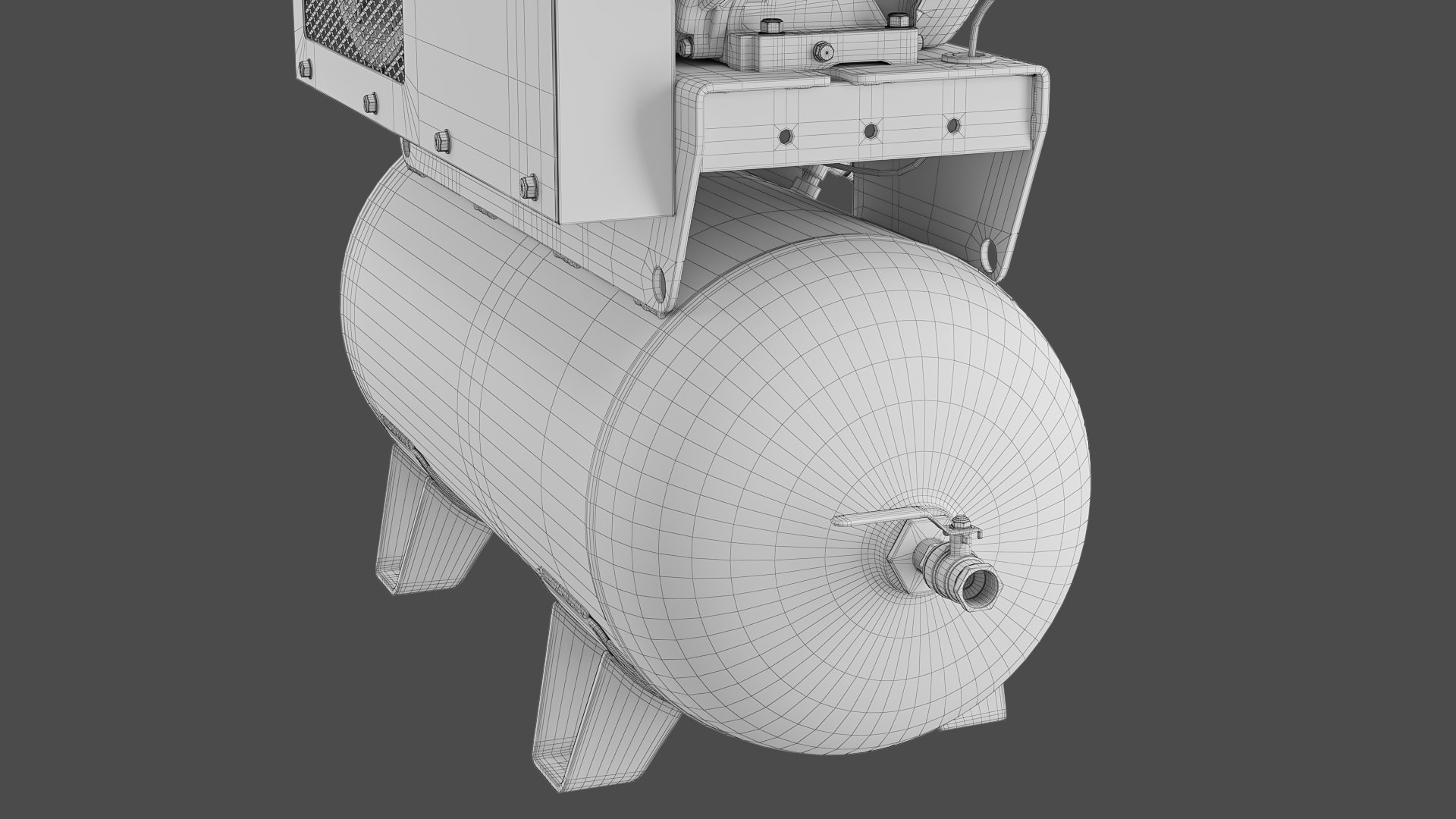 3D air compressor engine - TurboSquid 1337227