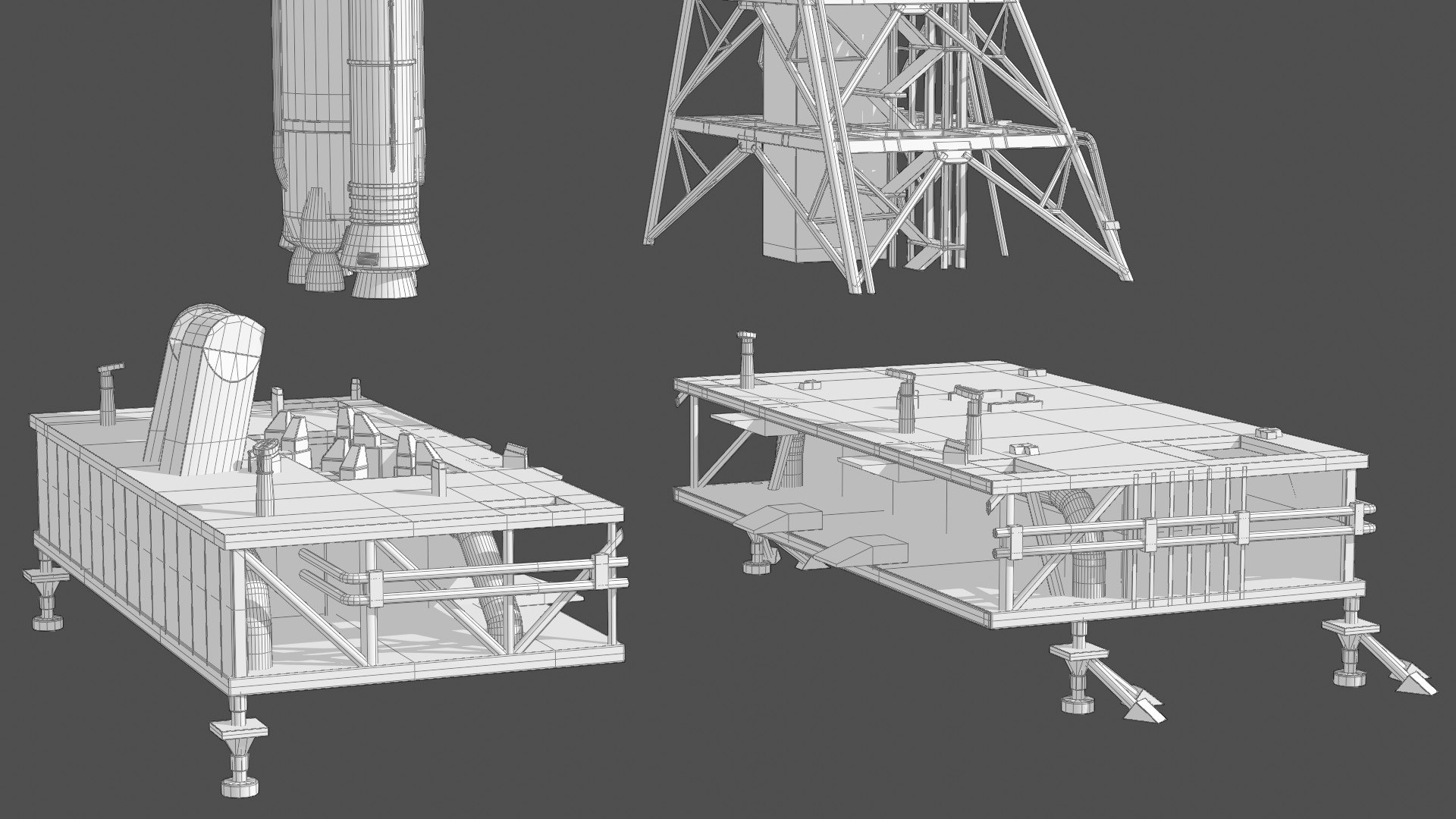 SLS And Tower P3D 3D Model - TurboSquid 2434019