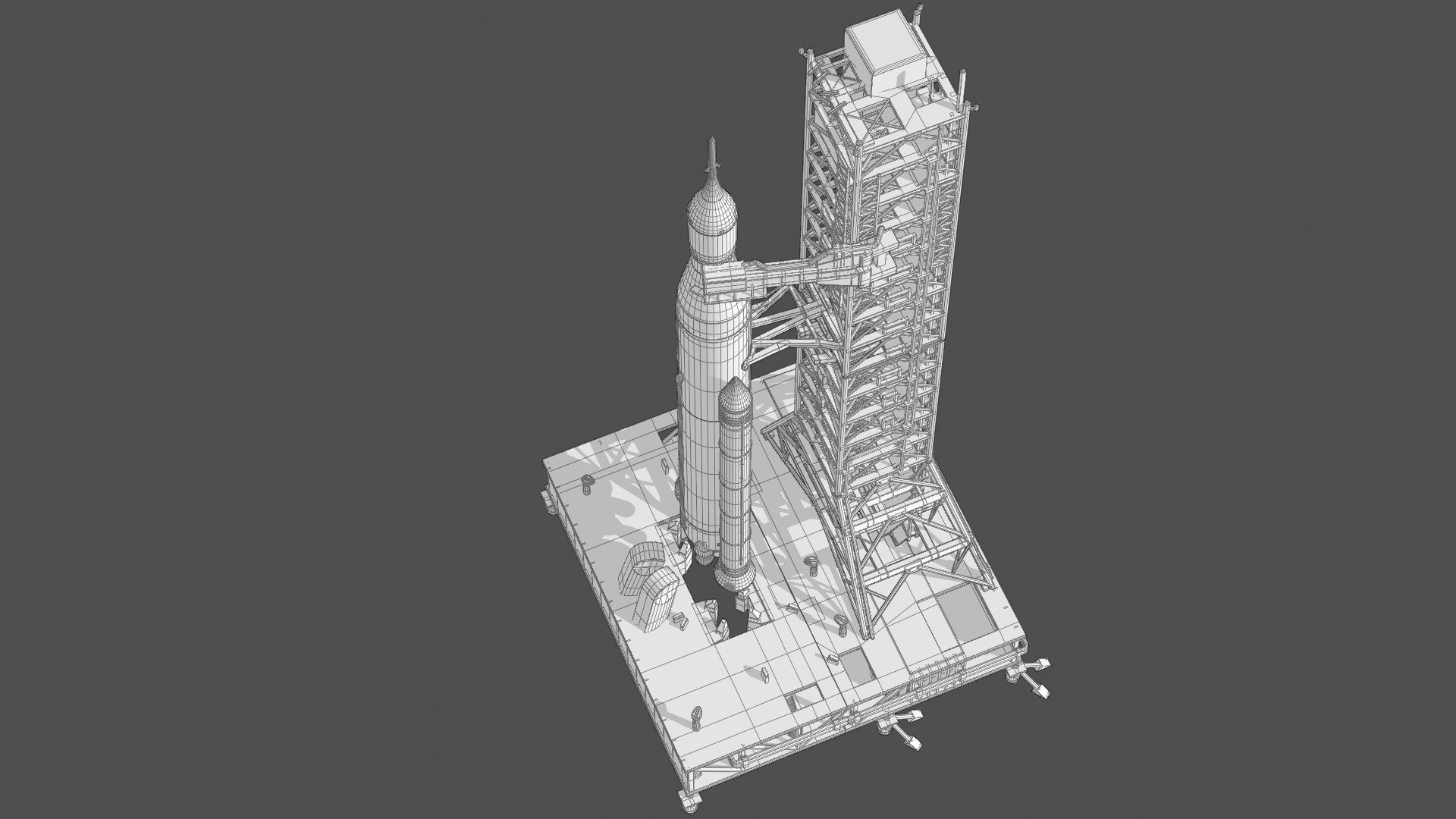 SLS And Tower P3D 3D Model - TurboSquid 2434019