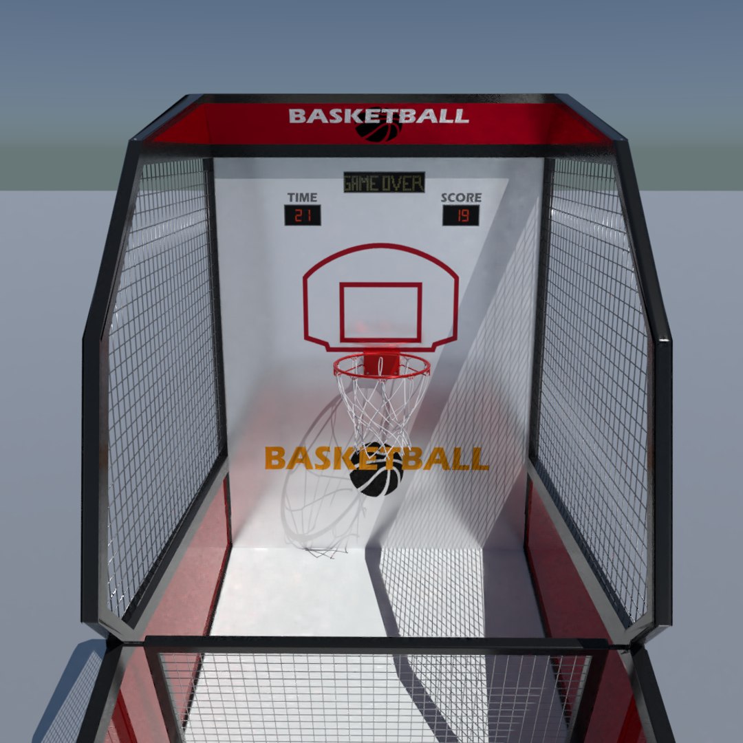 Arcade Basketball Machine Model - TurboSquid 1327528