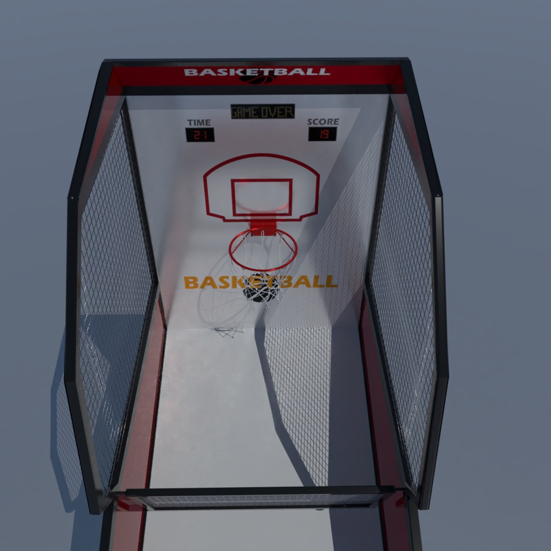 Arcade Basketball Machine Model - TurboSquid 1327528
