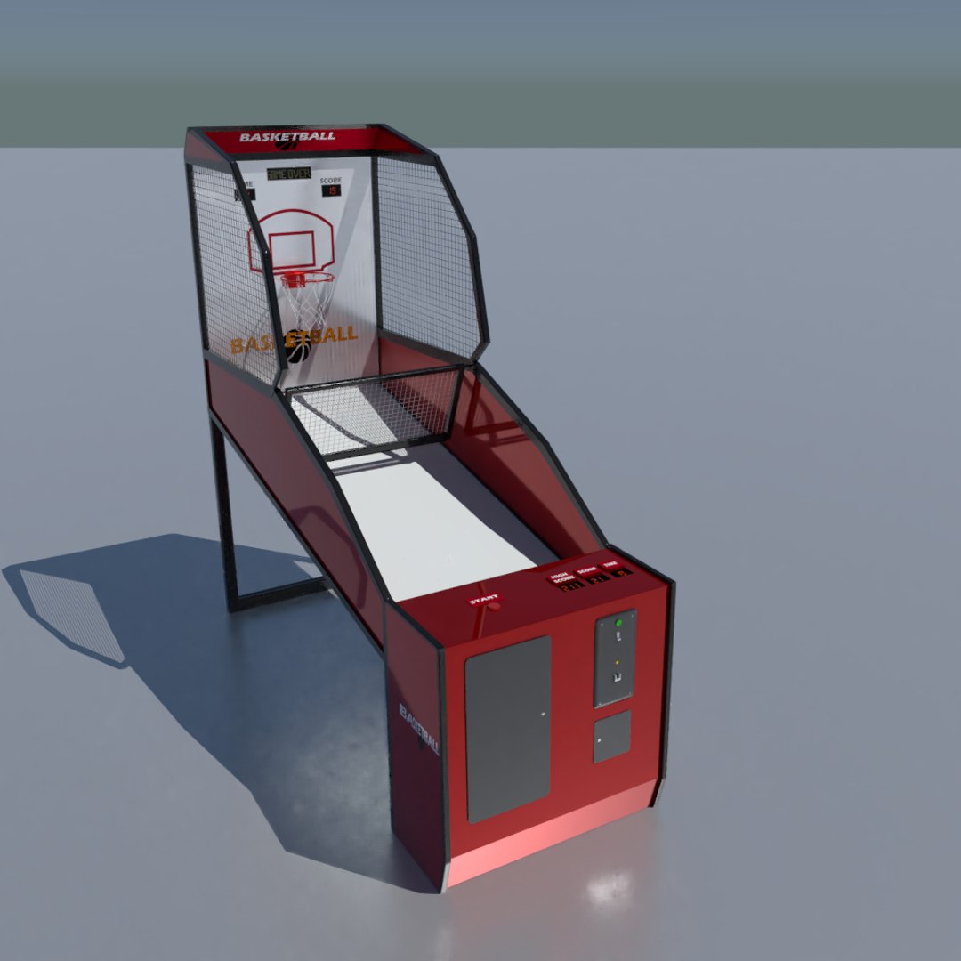 Arcade Basketball Machine Model - TurboSquid 1327528