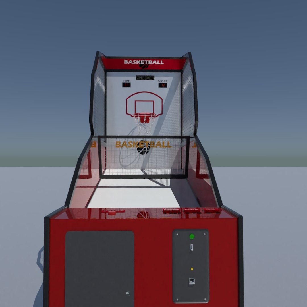 Arcade Basketball Machine Model - TurboSquid 1327528