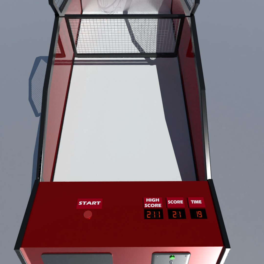 Arcade Basketball Machine Model - TurboSquid 1327528
