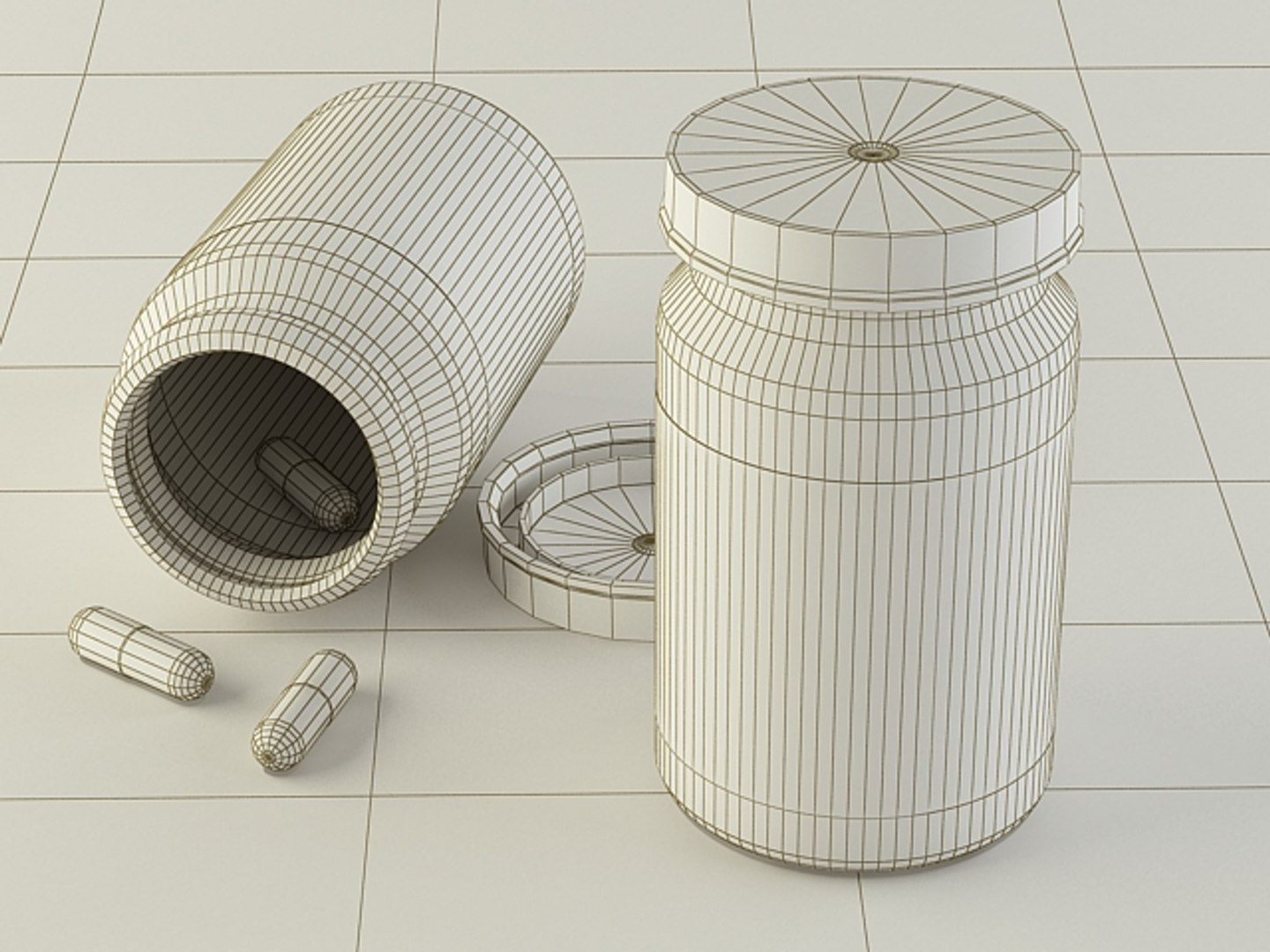 3d Pills Model