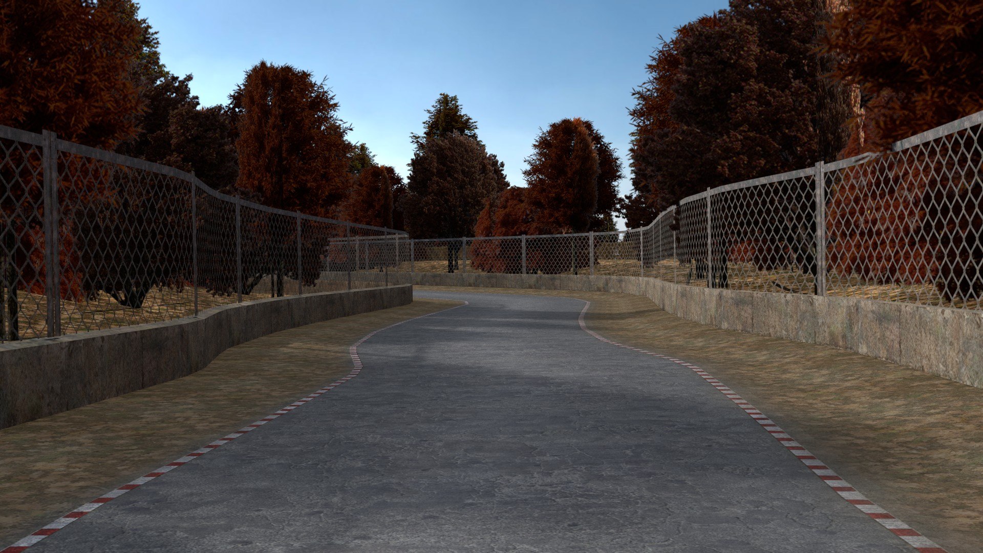 3d Fbx Road Autumn Forest