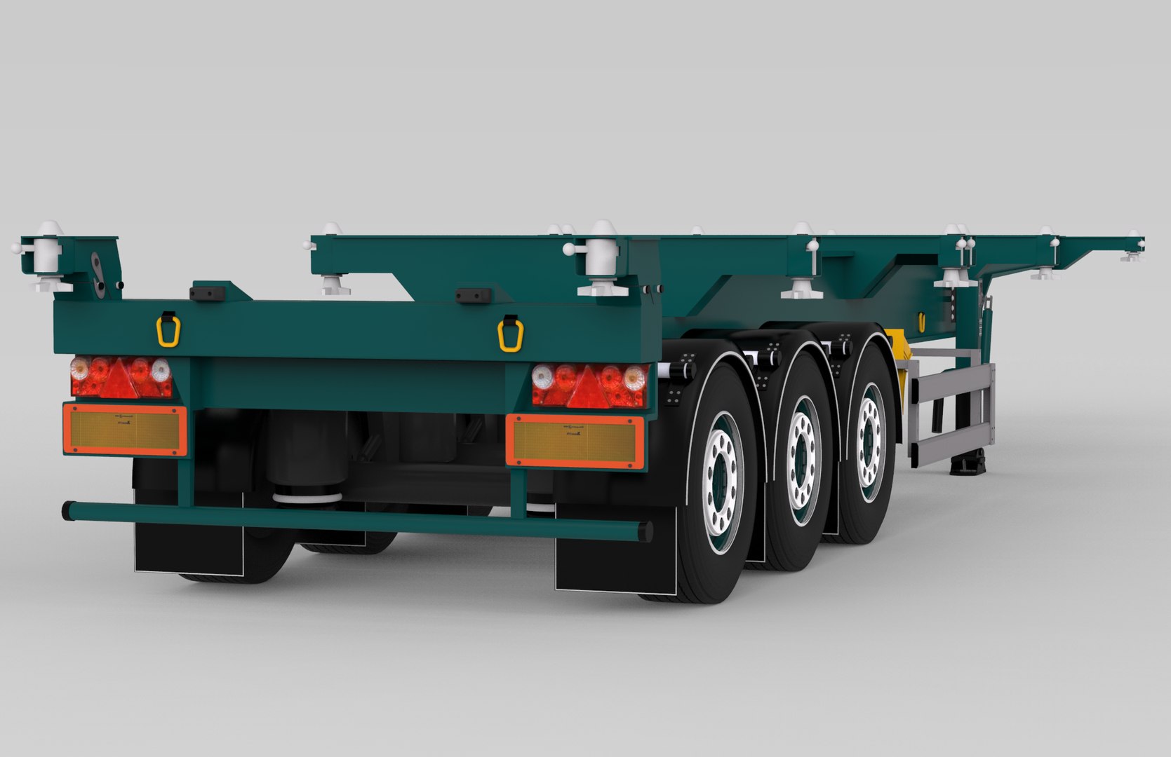 Generic Container Trailer Model - TurboSquid 2386145