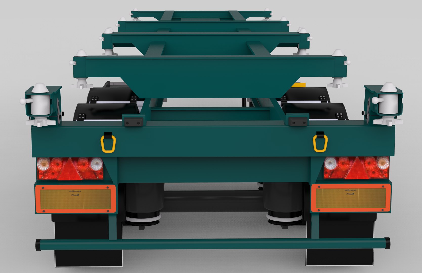 Generic Container Trailer Model - TurboSquid 2386145