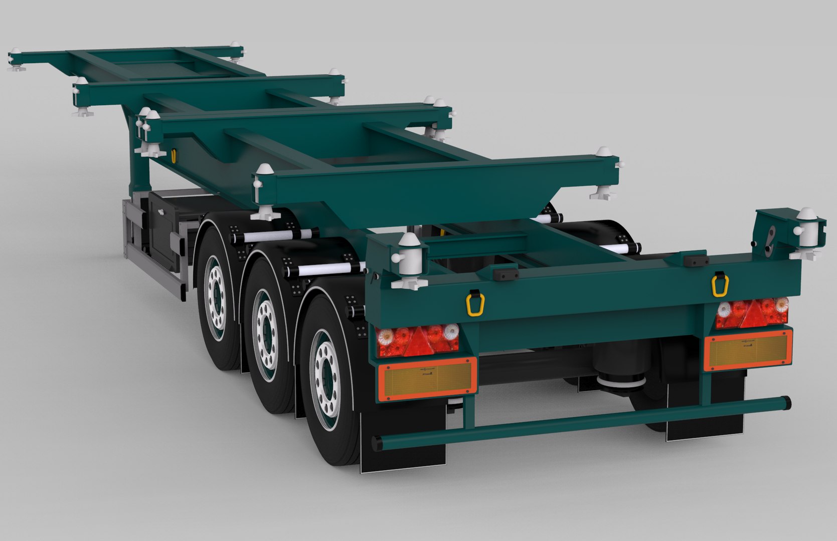 Generic Container Trailer Model - TurboSquid 2386145