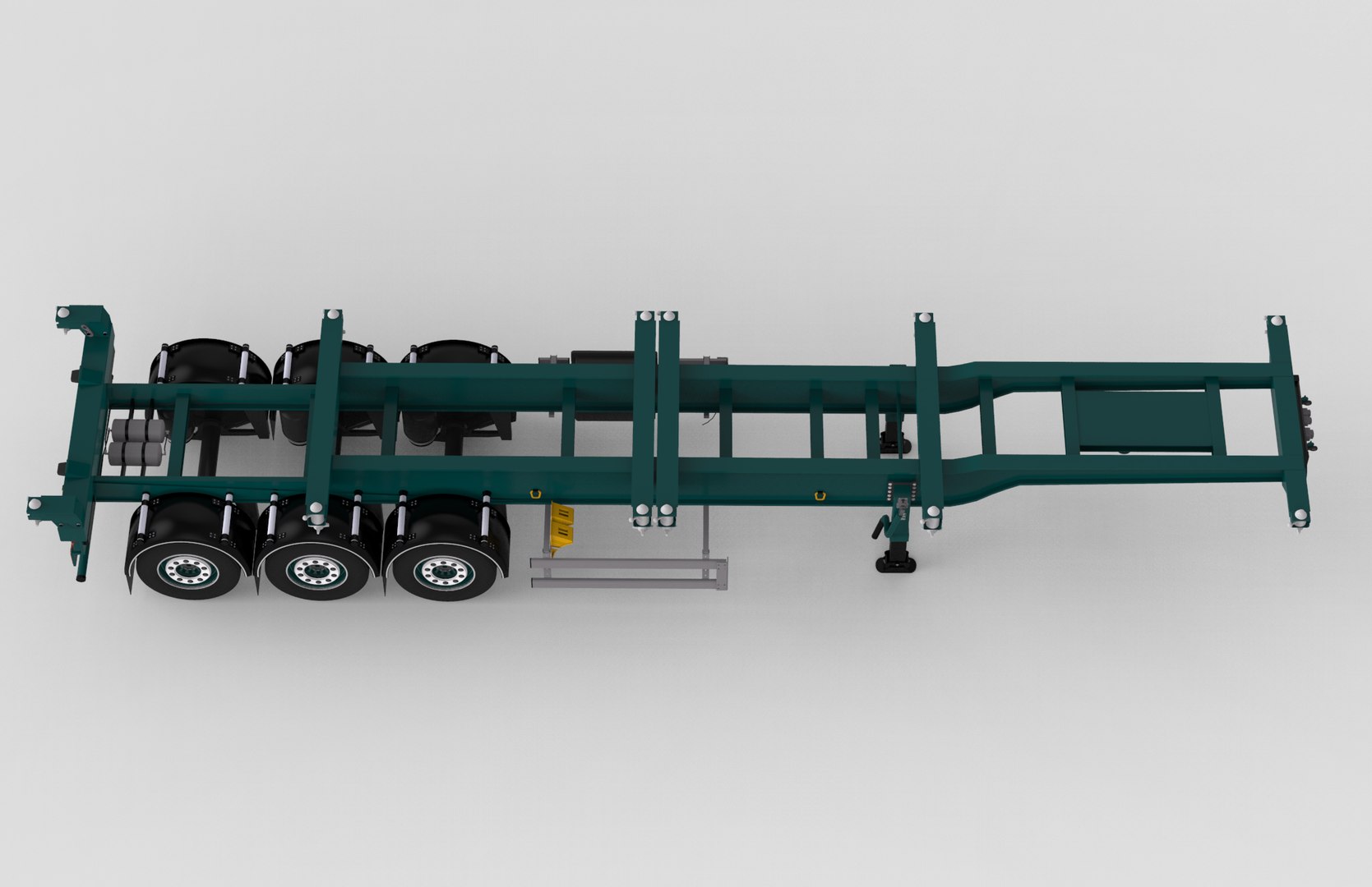 Generic Container Trailer Model - TurboSquid 2386145