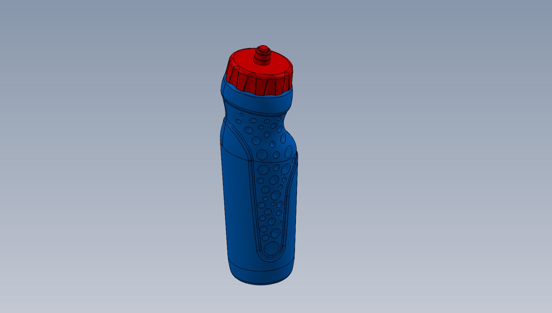water container solidworks 3d ige