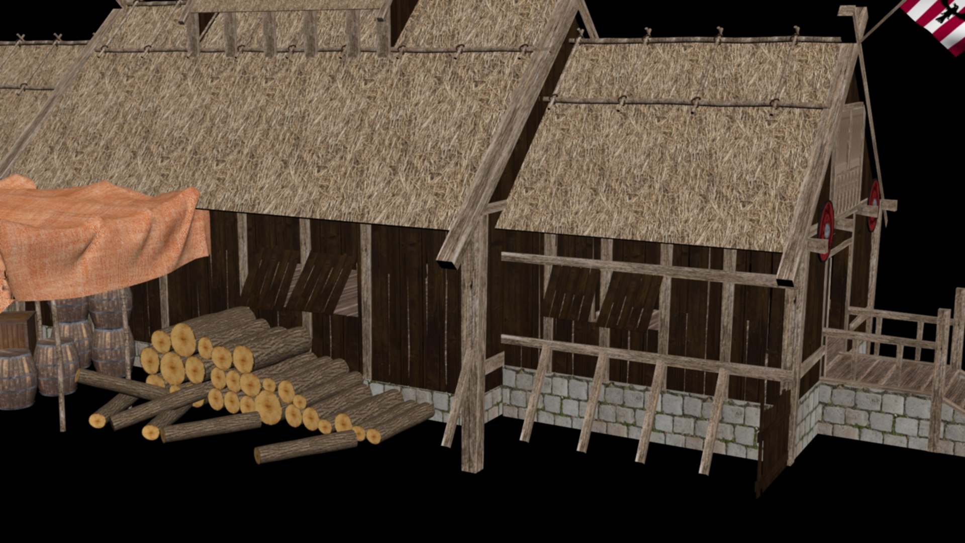 3D VIKING LONG HOUSE - TurboSquid 1736070