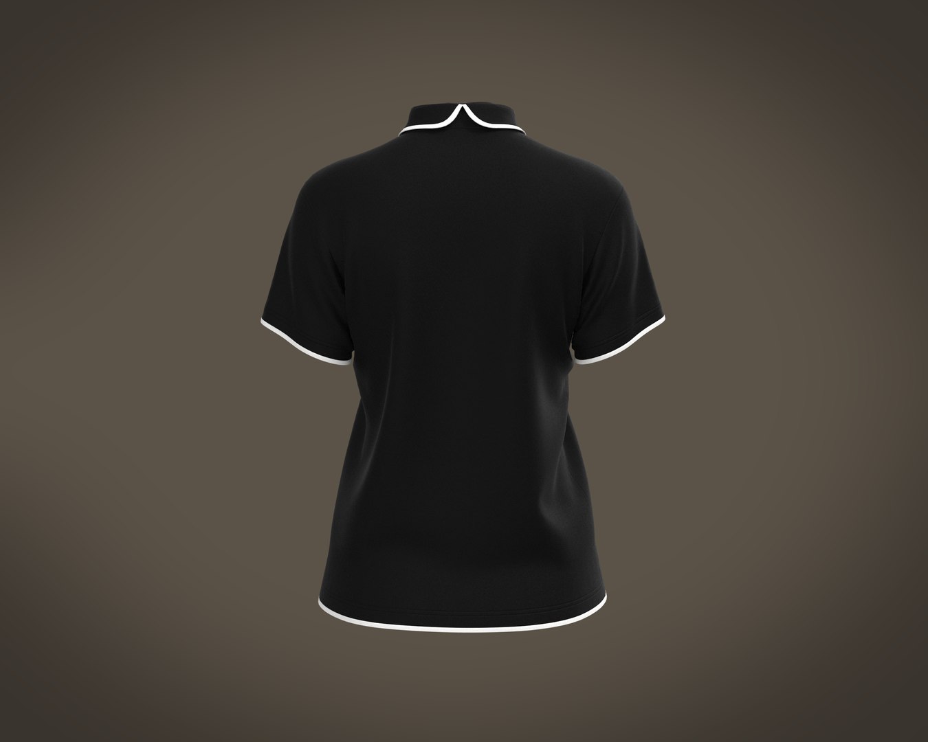 Ladies Black Polo Model - TurboSquid 1938797