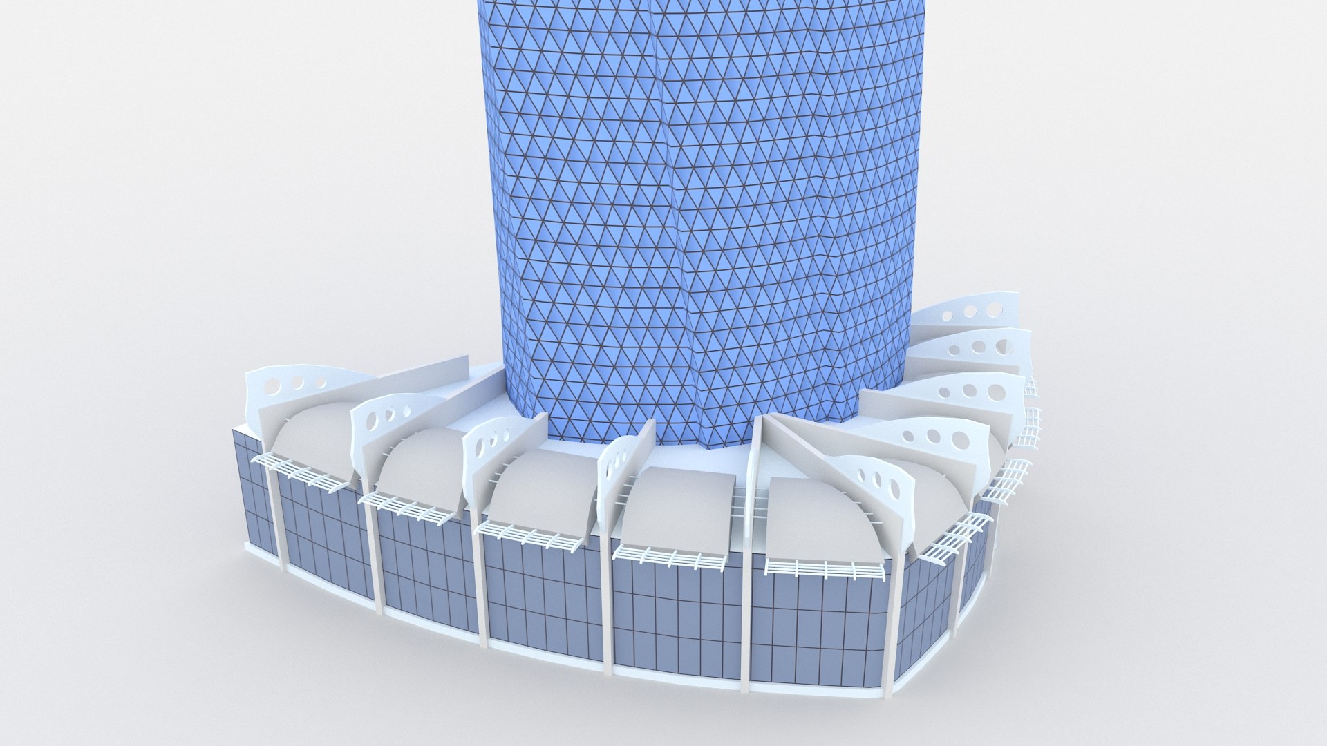 Al Bidda Tower Doha 3D - TurboSquid 1475214
