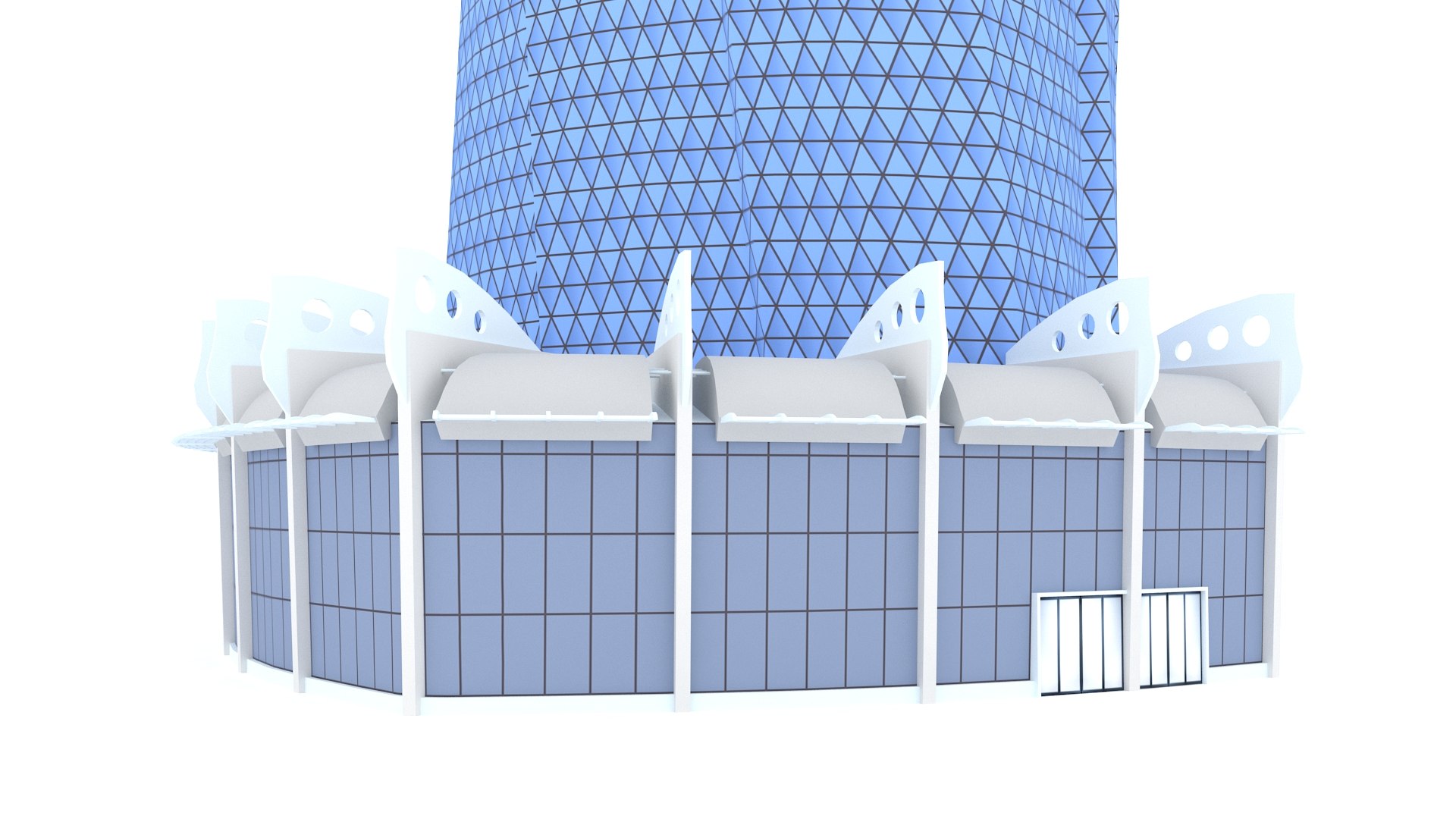 Al Bidda Tower Doha 3D - TurboSquid 1475214