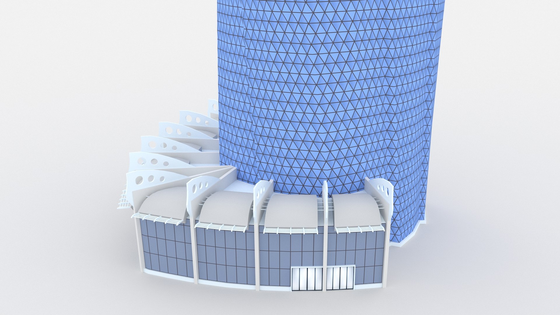 Al Bidda Tower Doha 3D - TurboSquid 1475214