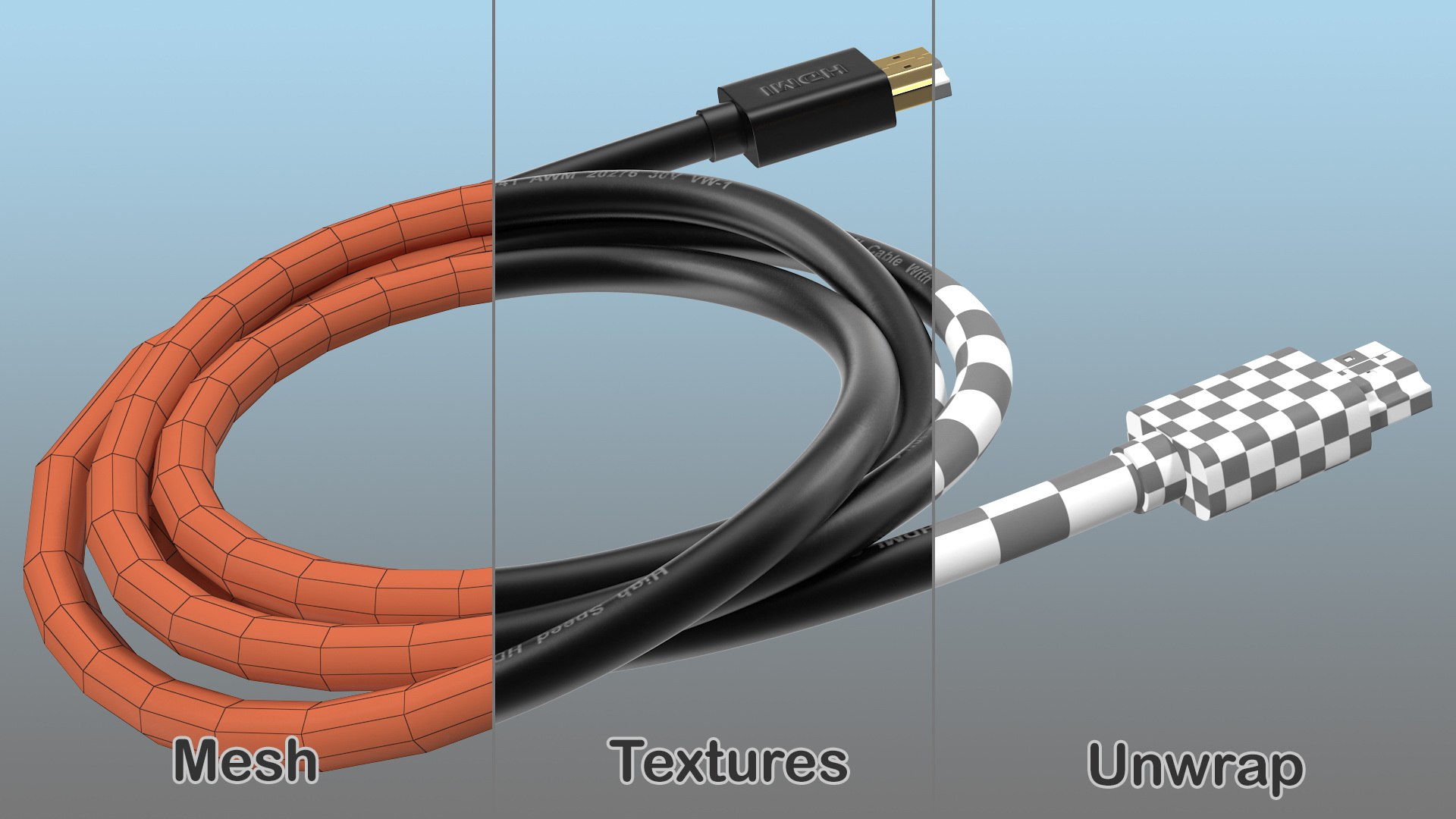 Computer Cables 3D - TurboSquid 1484337