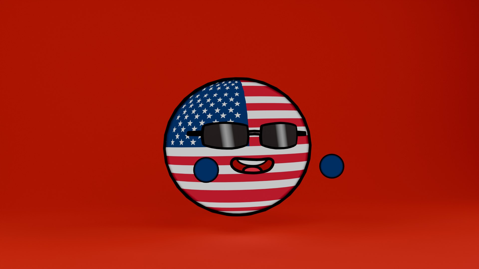 Countryball 3D - Advenced Rigged Animation System With Doodle Face 3D ...
