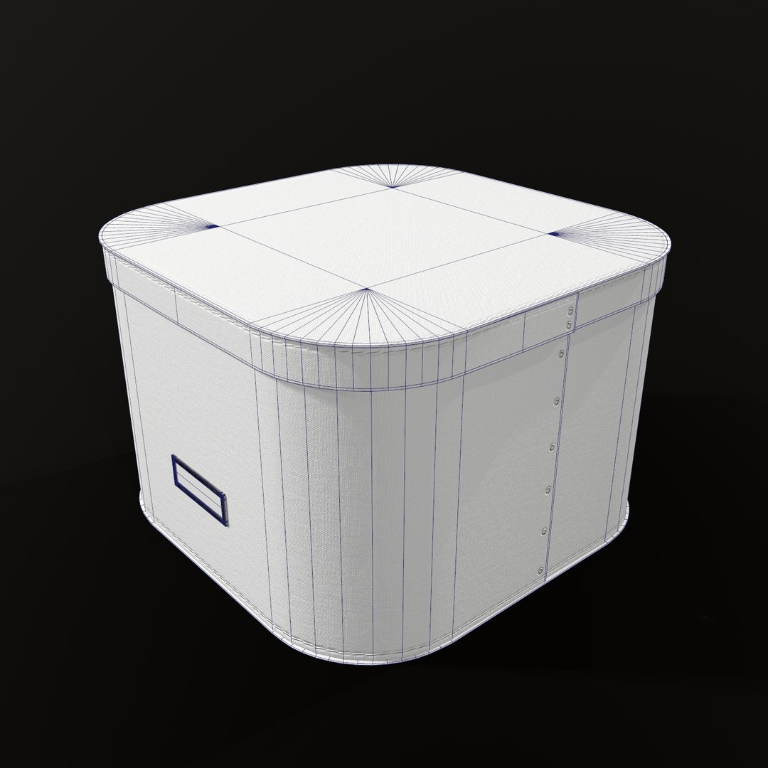 Fabric storage box 3D model - TurboSquid 1457328