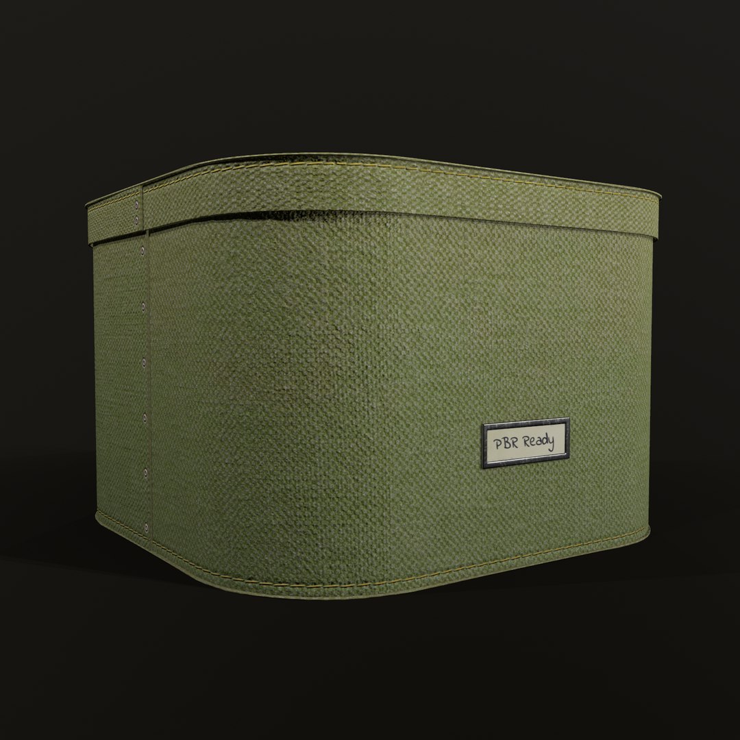 Fabric storage box 3D model - TurboSquid 1457328