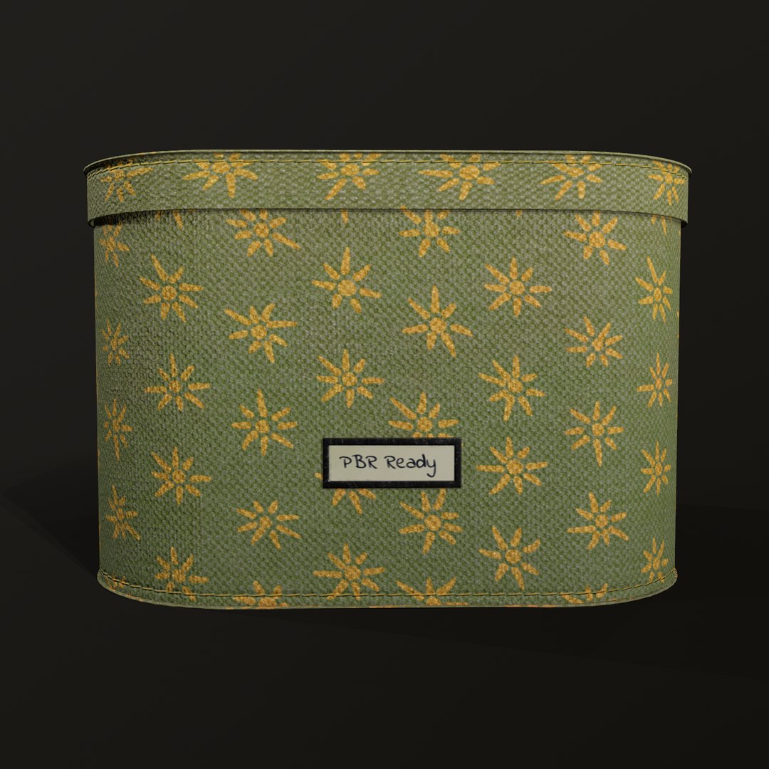 Fabric storage box 3D model - TurboSquid 1457328