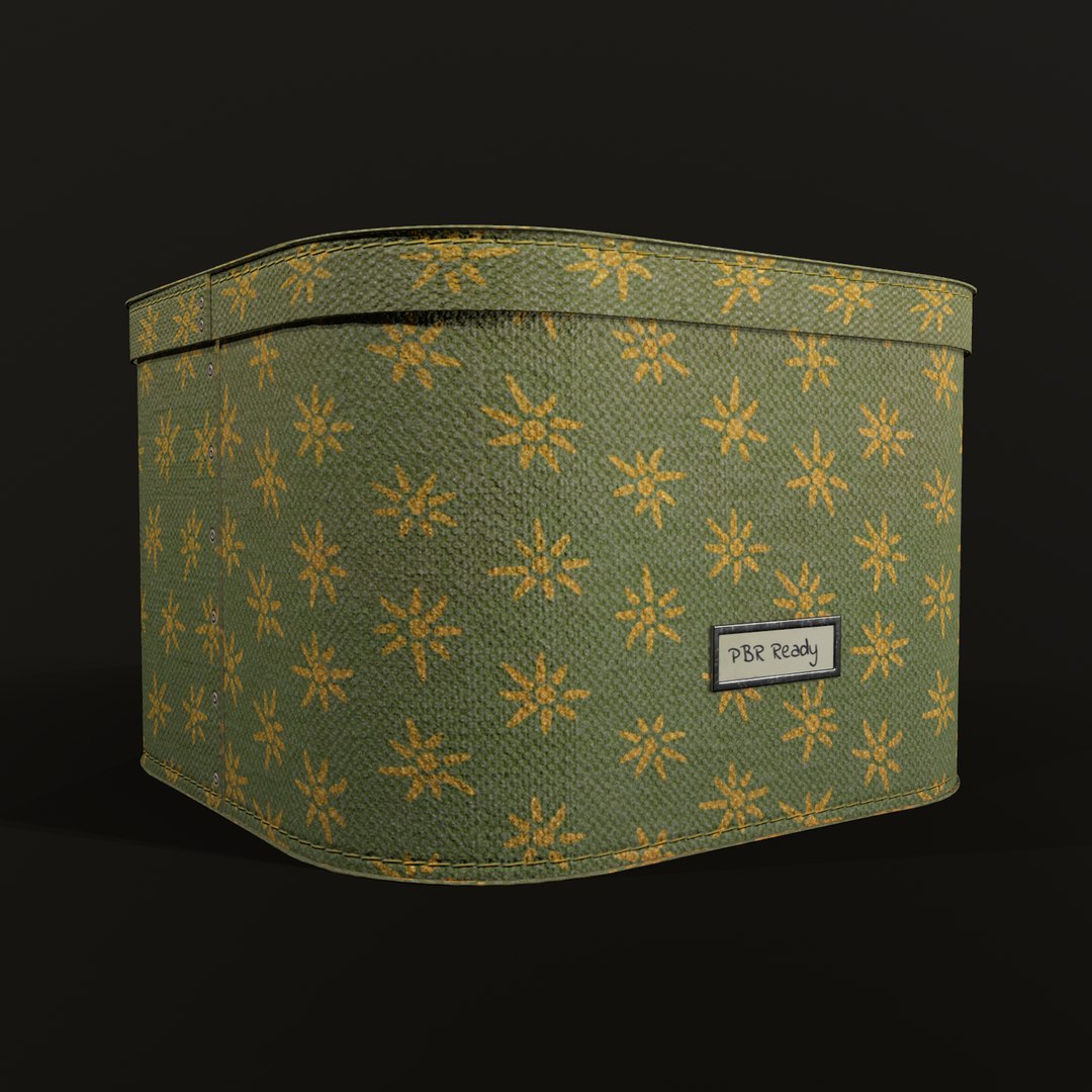 Fabric storage box 3D model - TurboSquid 1457328