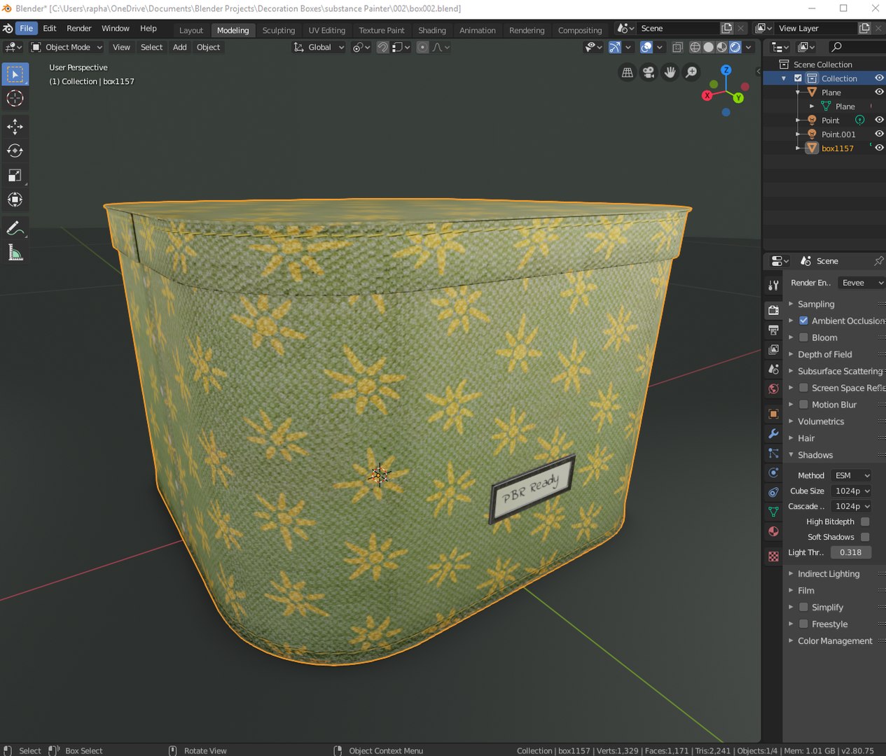 Fabric storage box 3D model - TurboSquid 1457328