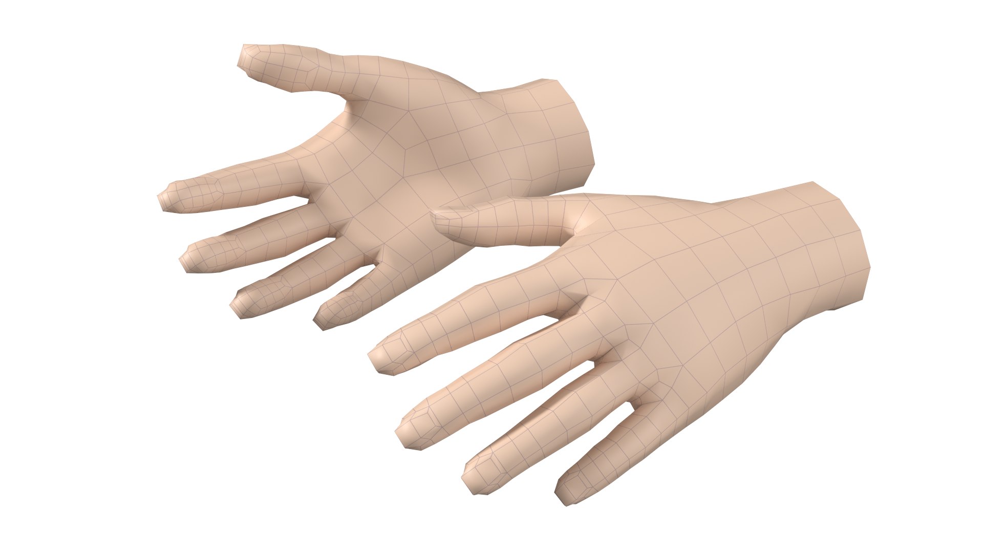 3D Female Hand Base Mesh 07 model - TurboSquid 1788380