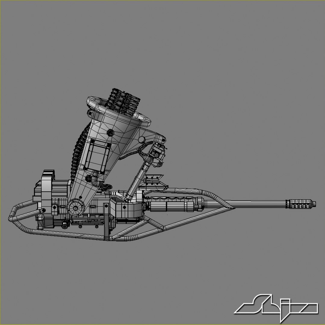 Apache Helicopter M230 Chain 3ds