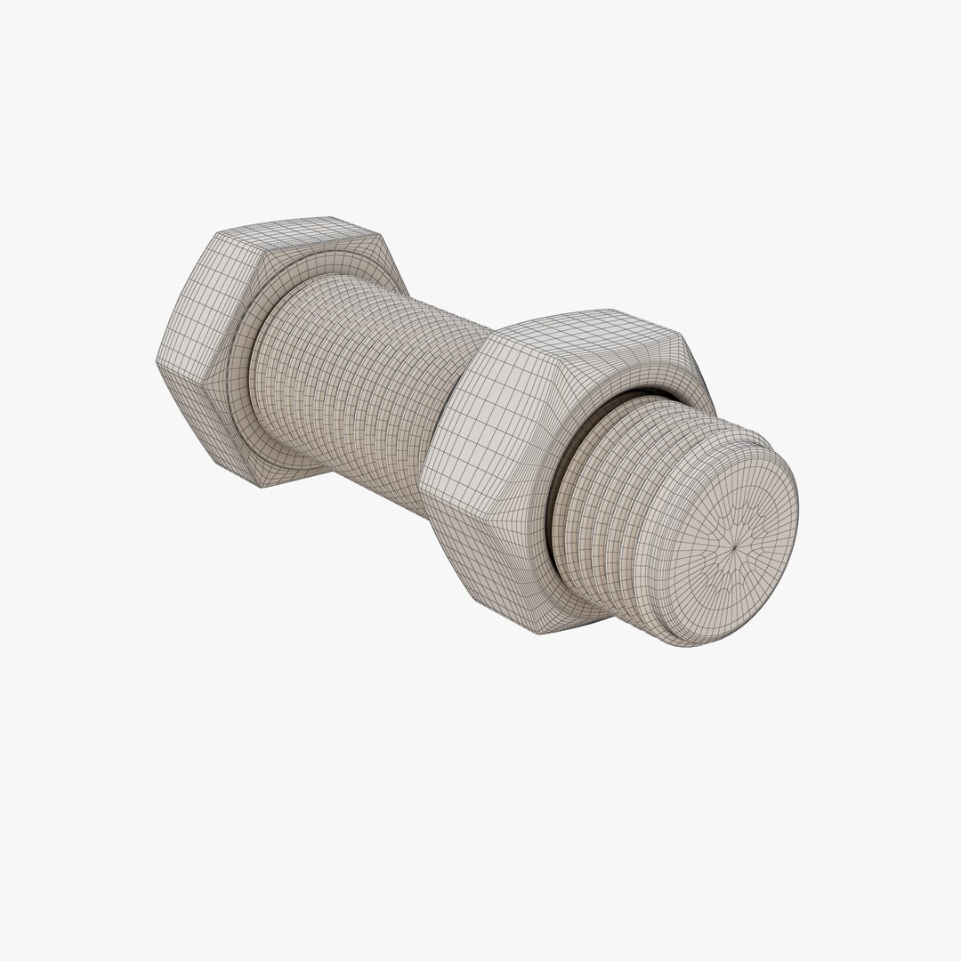 Bolt And Nut 3D Model - TurboSquid 2341545
