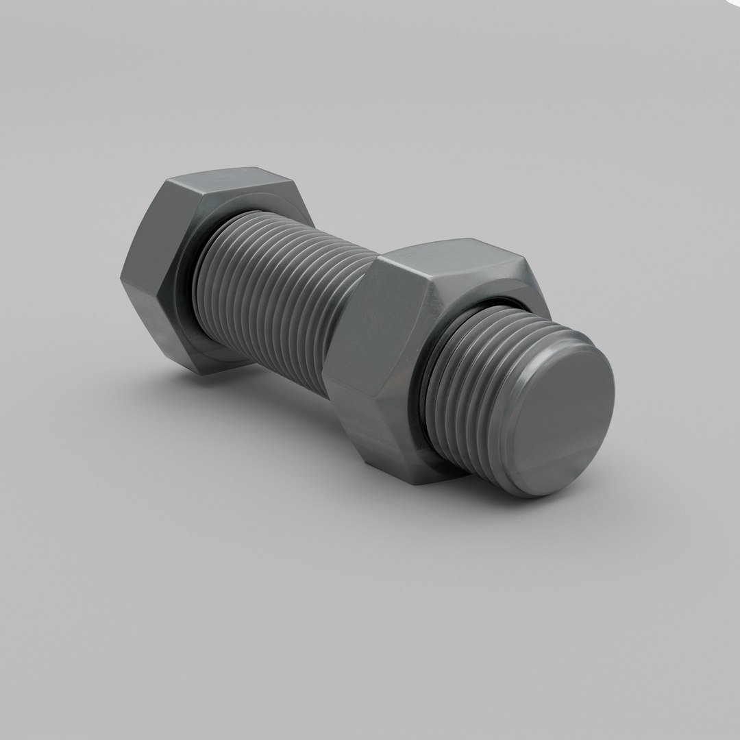 Bolt And Nut 3D Model - TurboSquid 2341545