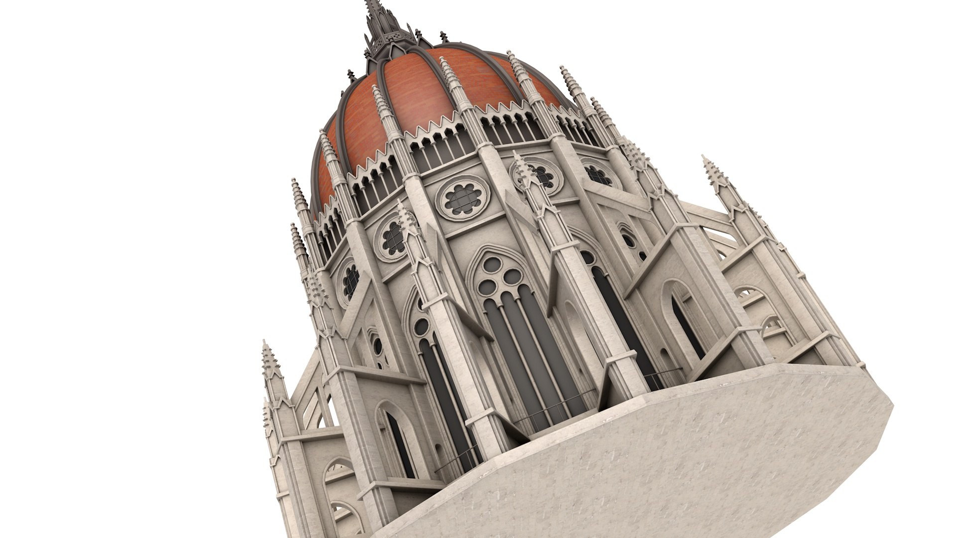 3D Model Hungarian Parliament Building - TurboSquid 2430080